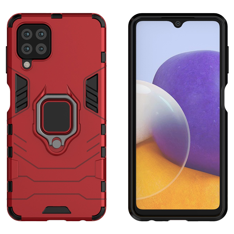 Slim Armour Shockproof Case for Samsung Galaxy A22 4G (Red)