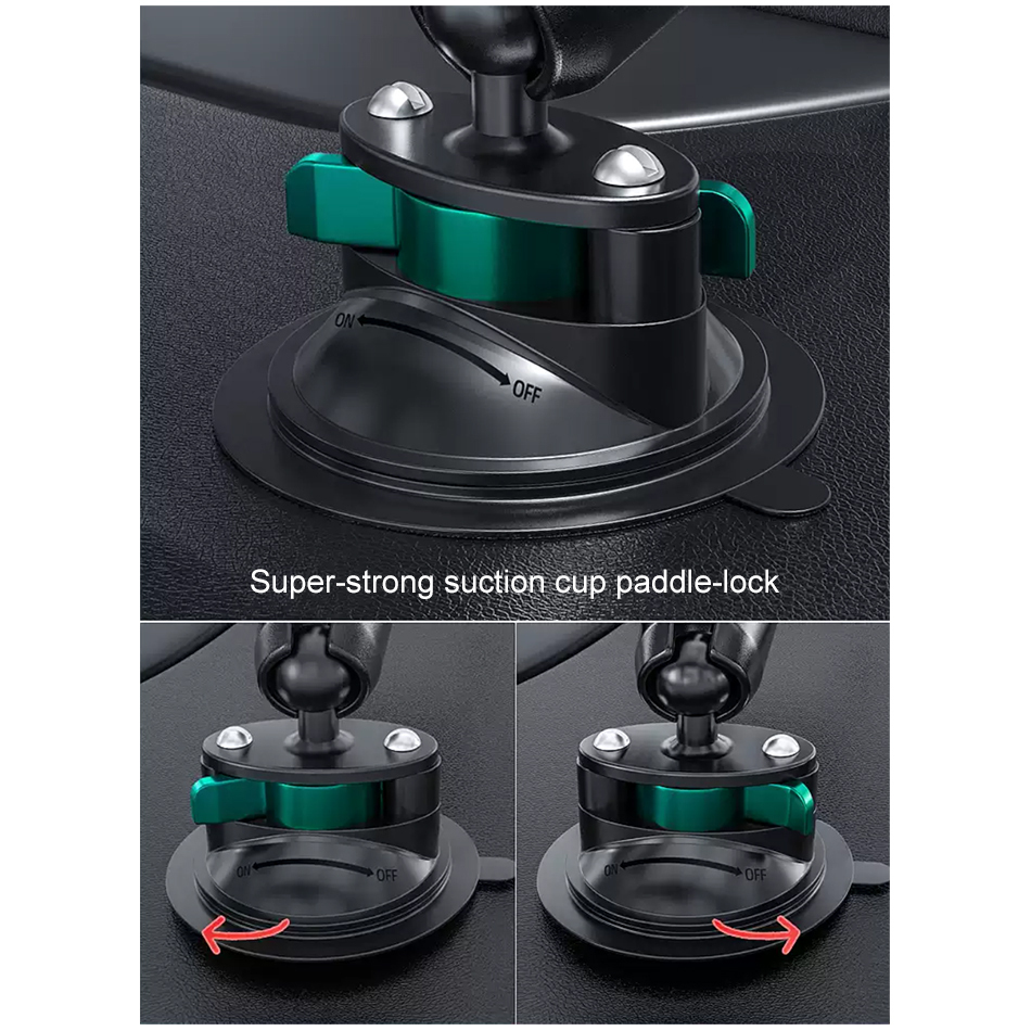 Heavy Duty Suction Cup Car Mount Tablet Holder for iPad Pro 12.9