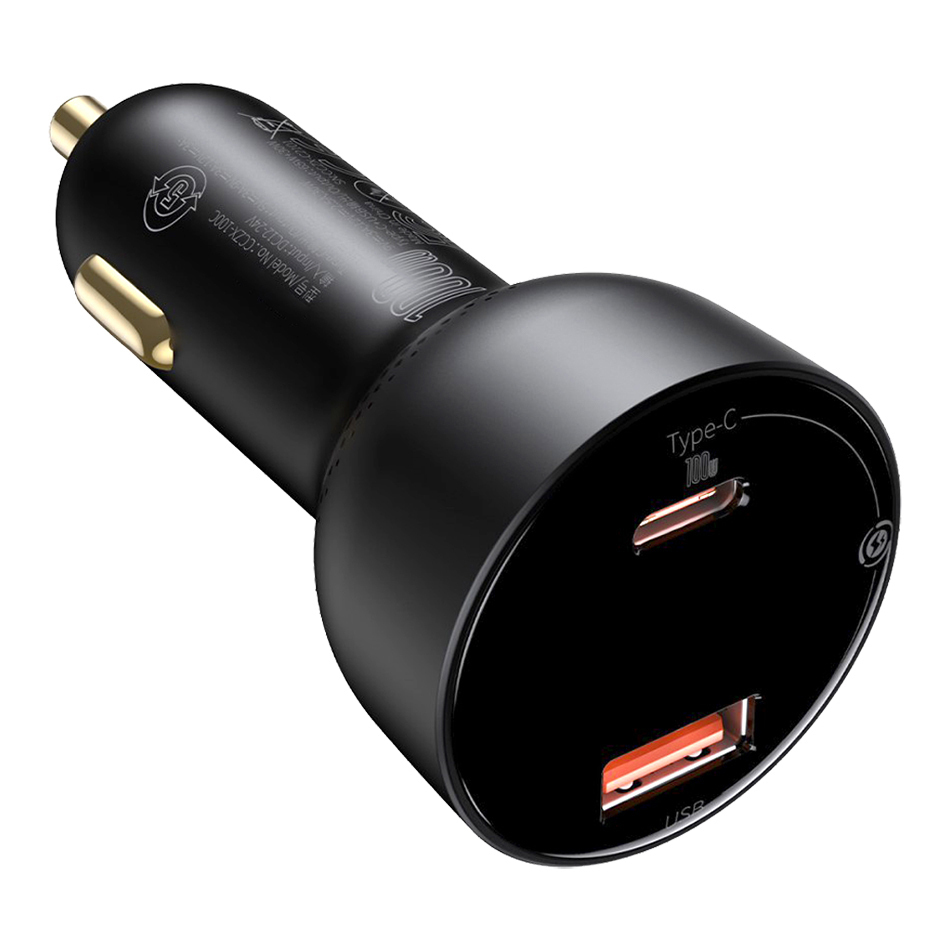 Baseus Display 100W USB Type-C PPS Car Charger for Phone / Tablet
