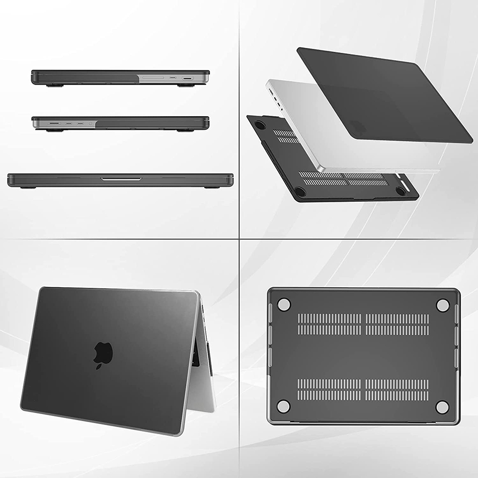 Frosted Hard Case for Apple MacBook Pro 14-inch 2025 (Black)