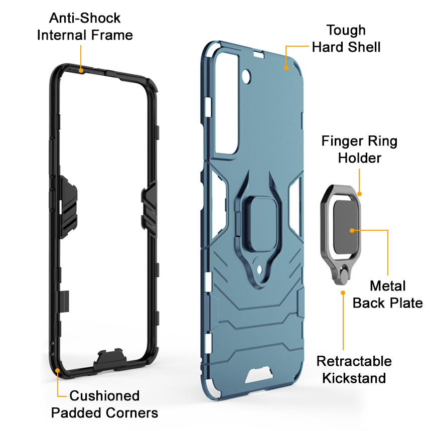 Slim Armour Shockproof Case for Samsung Galaxy S22 (Blue)
