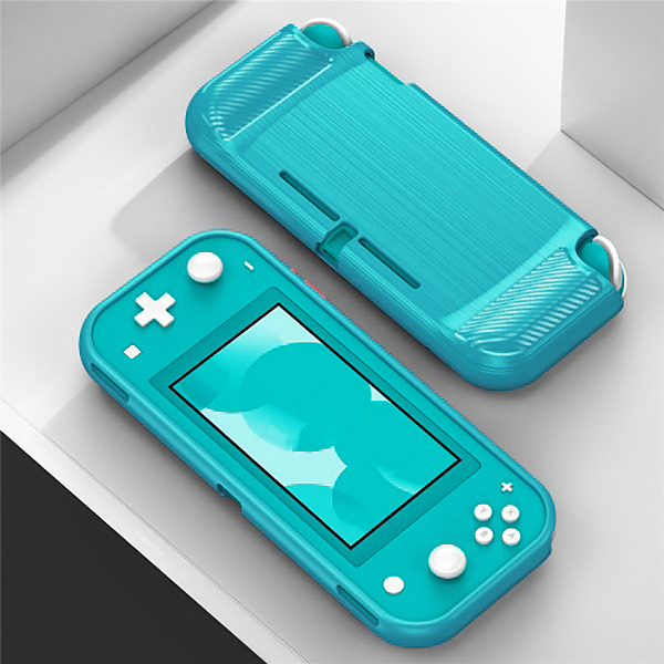 Flexi Slim Carbon Fibre Case for Nintendo Switch Lite (Blue)