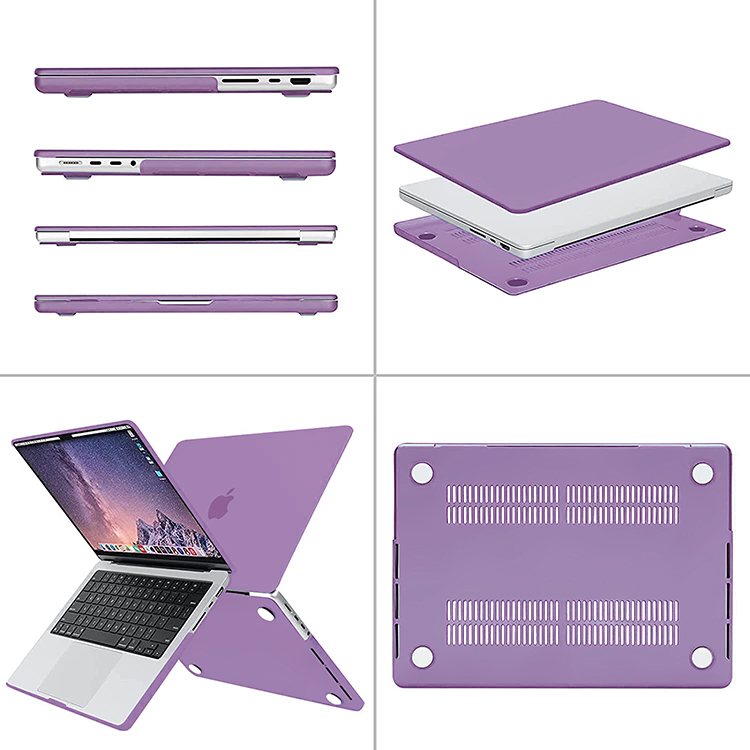 Frosted Hard Case for Apple MacBook Pro 14-inch 2024 (Purple)