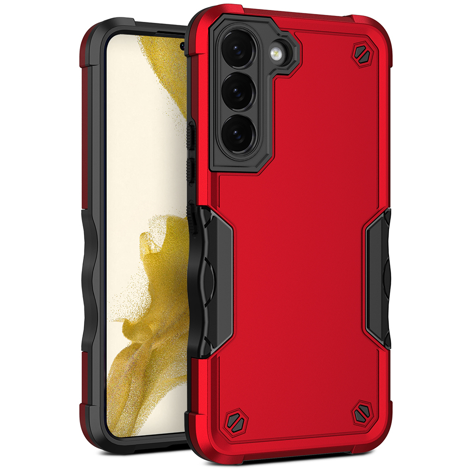 Heavy Duty Shockproof Case for Samsung Galaxy S22+ (Red)