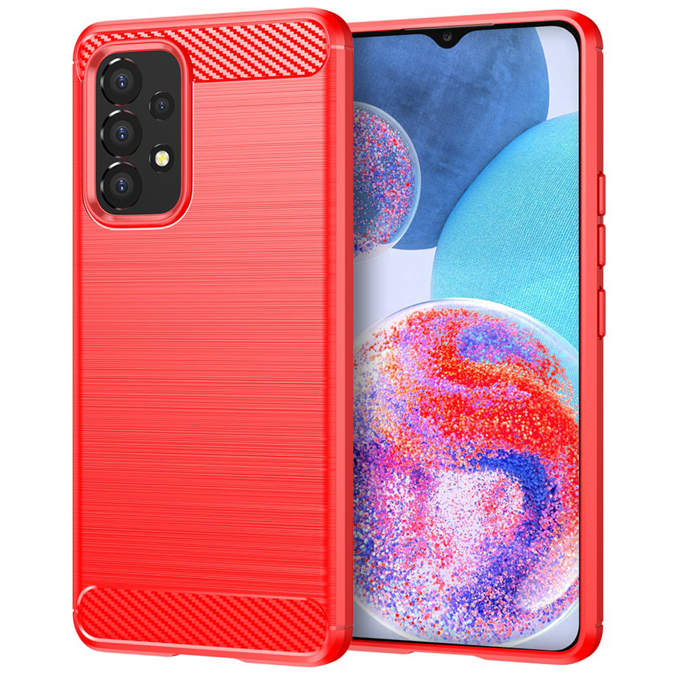 Flexi Slim Carbon Fibre Case for Samsung Galaxy A53 (Red)