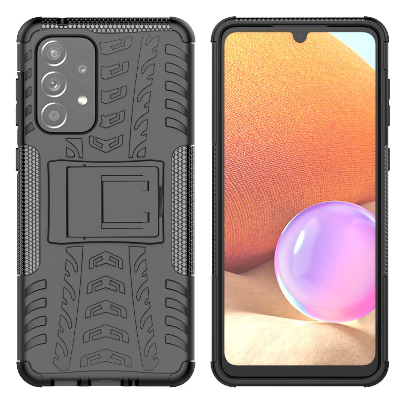 Dual Layer Rugged Tough Case for Samsung Galaxy A33 5G (Black)