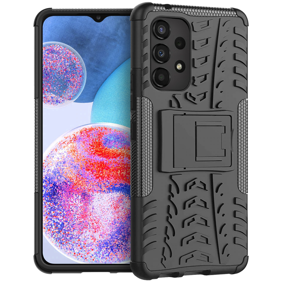 Dual Layer Rugged Tough Case for Samsung Galaxy A53 (Black)