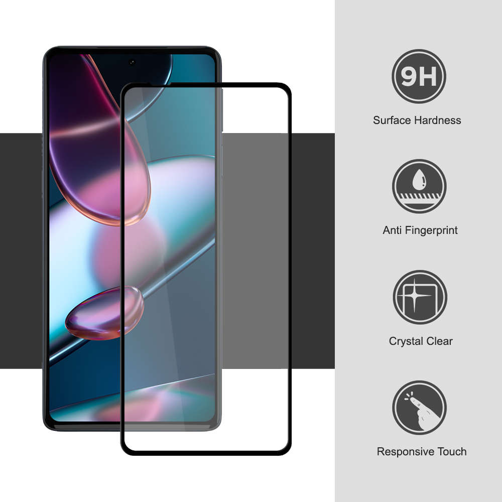 Full Tempered Glass Screen Protector for Motorola Edge 30 Pro