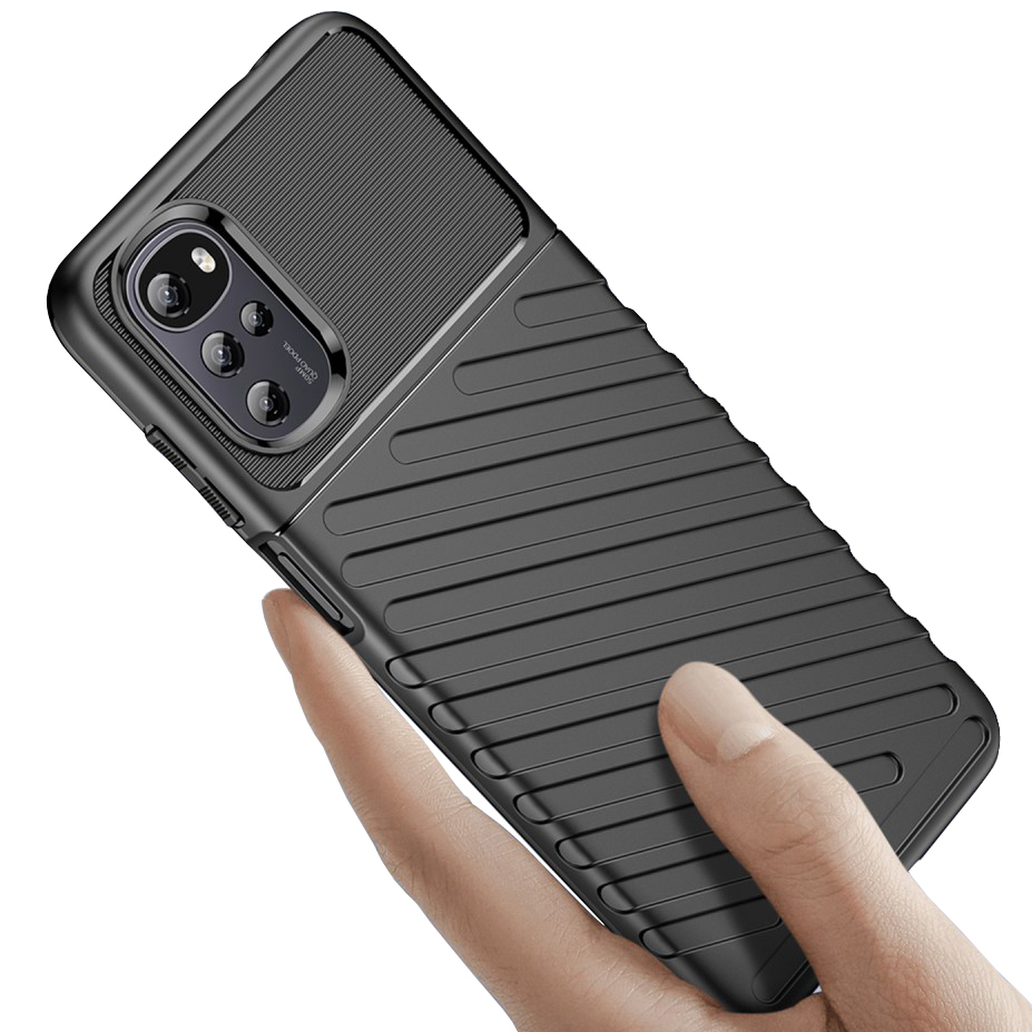 Flexi Thunder Shockproof Case for Motorola Moto G22 (Black)