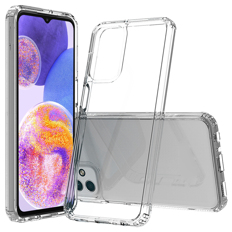 Hybrid Acrylic Shockproof Case for Samsung Galaxy A23 (Clear)