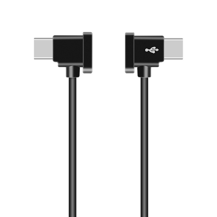 Short Double Right Angle USB Type-C Cable for Phone (30cm)