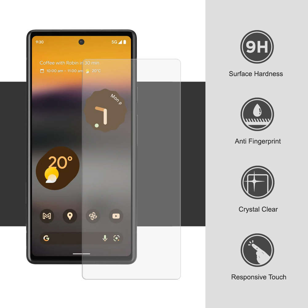Tempered Glass Screen Protector for Google Pixel 6a