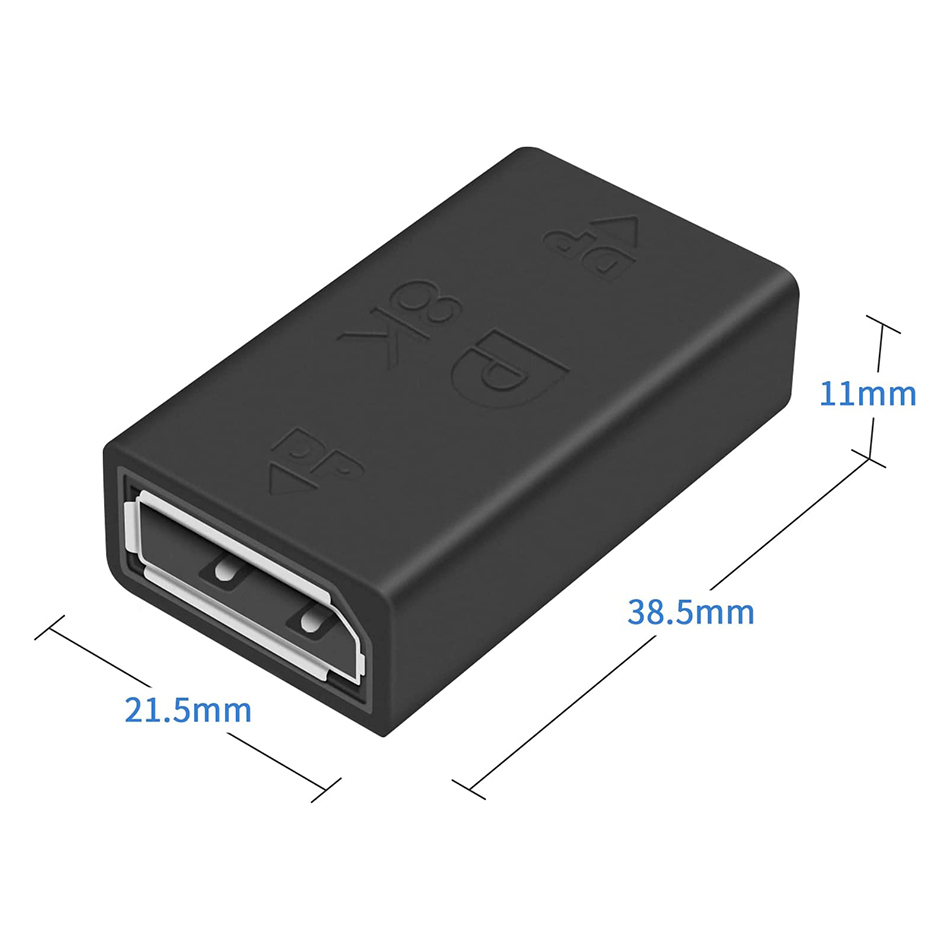 Female DisplayPort to Female Extender Adapter