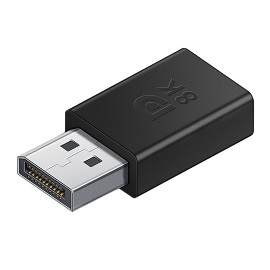 DisplayPort Male Connector to Female Extender Adapter