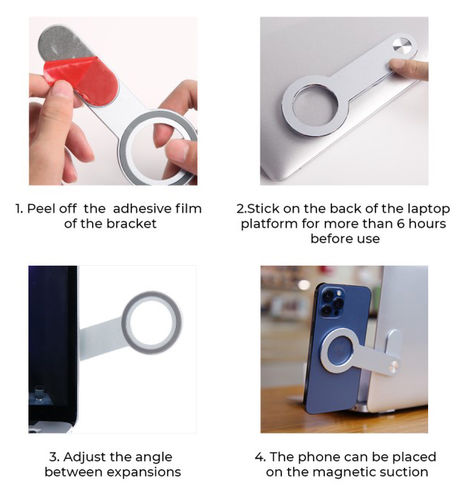 Aluminium Adjustable Magnetic Holder / Extension Arm for Phone