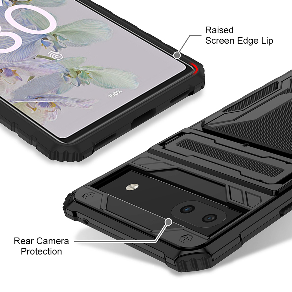 Tough Armour Slide Case / Card Holder / Stand for Google Pixel 6a