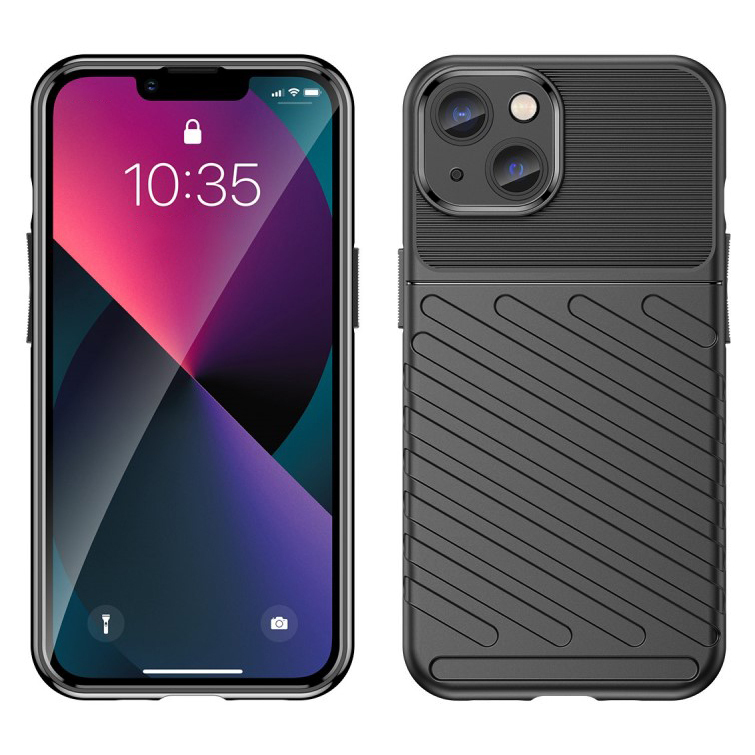 Flexi Thunder Shockproof Case for Apple iPhone 14 (Black)