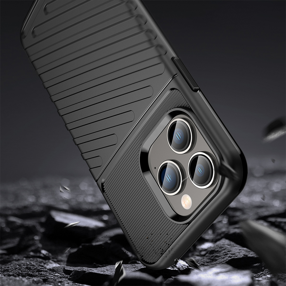 Flexi Thunder Shockproof Case for Apple iPhone 14 Pro (Black)