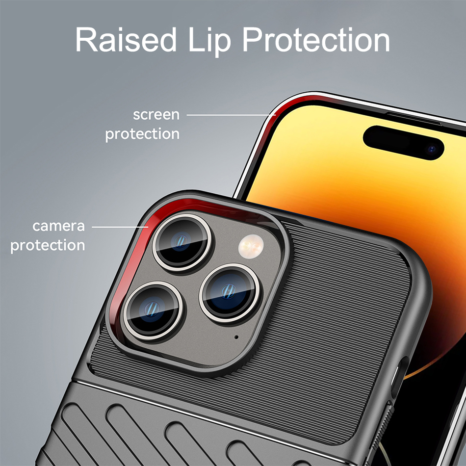 Flexi Thunder Shockproof Case for Apple iPhone 14 Pro (Black)