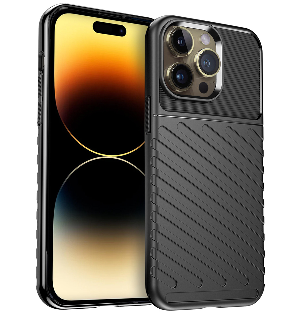 Flexi Thunder Shockproof Case for Apple iPhone 14 Pro (Black)