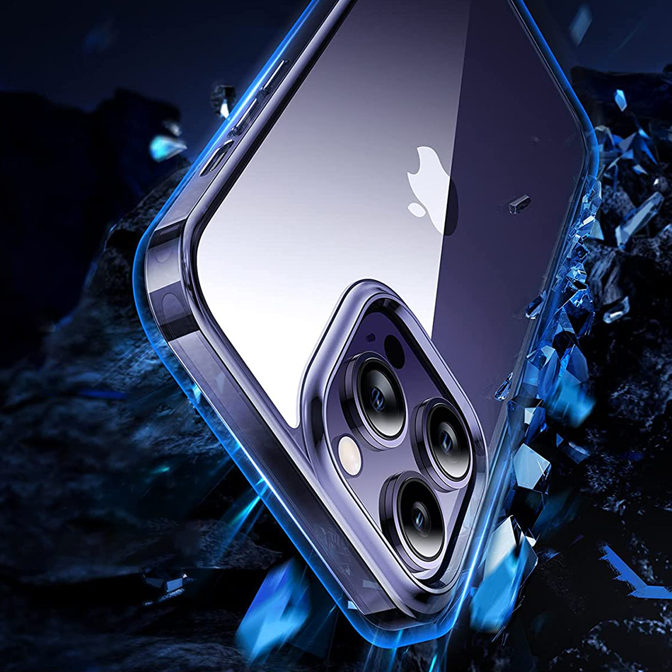 Hybrid Fusion Shockproof Case for Apple iPhone 14 Pro Max (Clear)