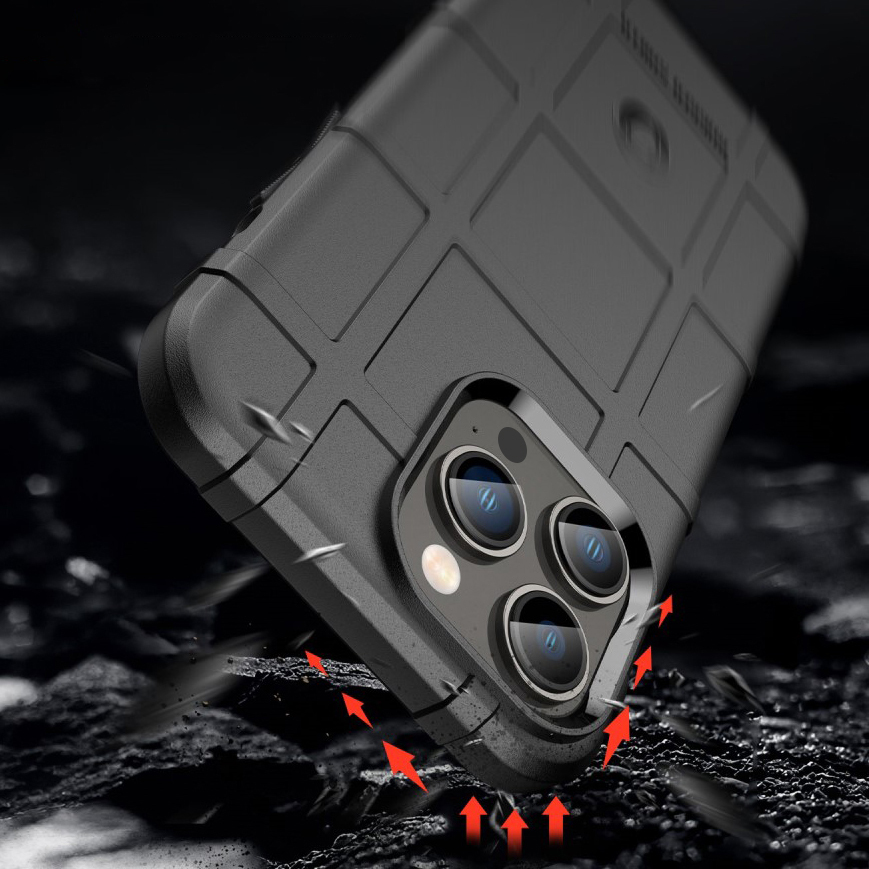 Anti-Shock Grid Texture Shockproof Case for Apple iPhone 14 Pro