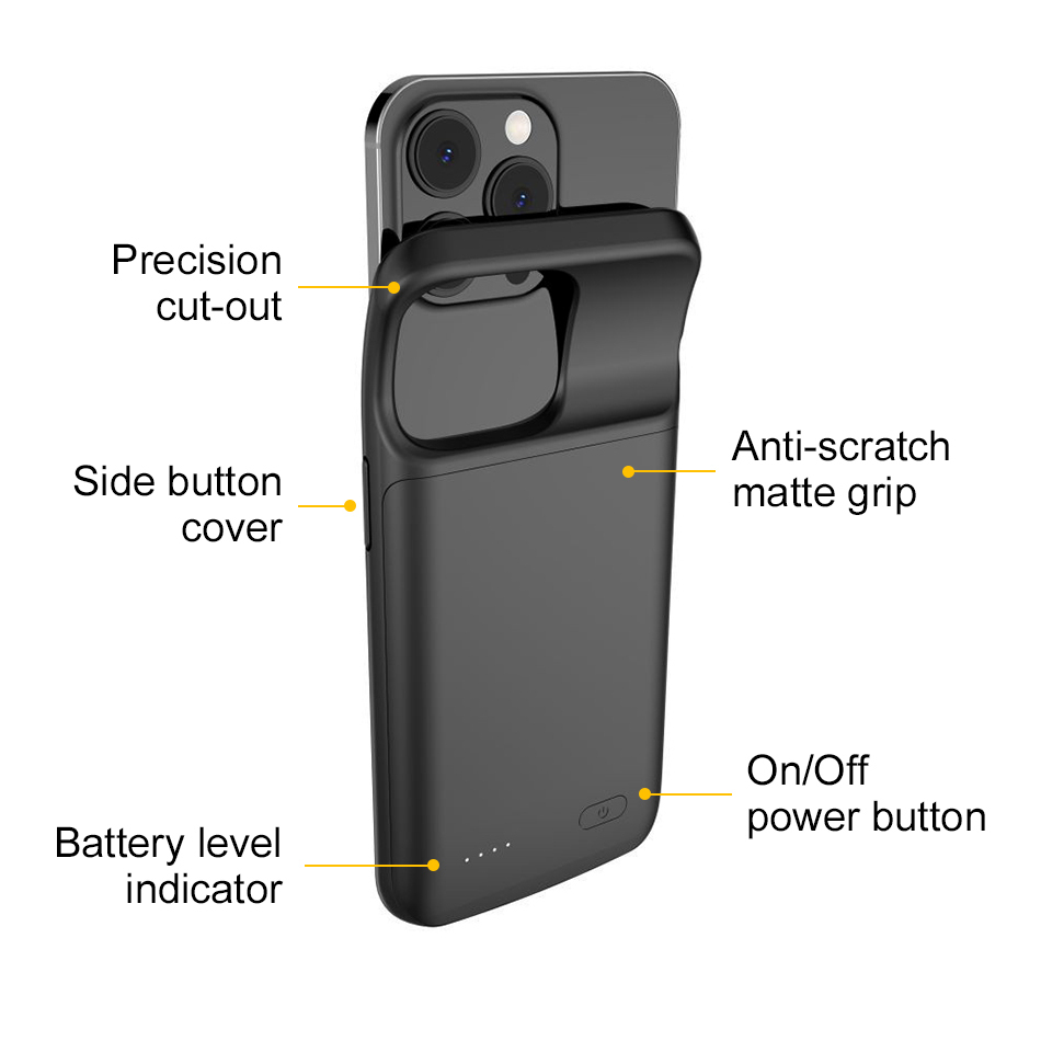 7000mAh Battery Charger Case for Apple iPhone 14 Pro