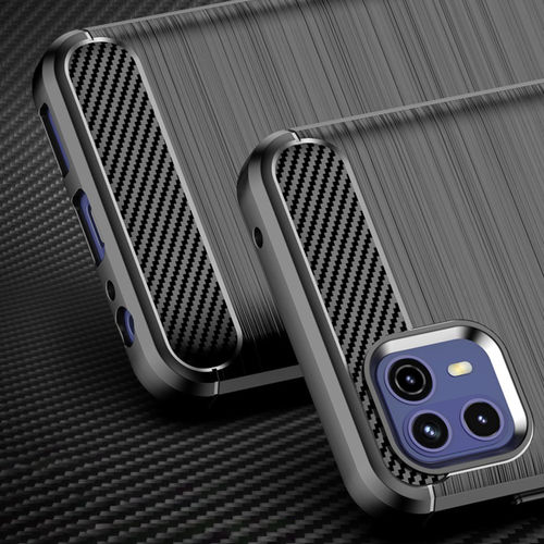 Flexi Slim Carbon Fibre Case for Motorola Moto G50 5G (Black)