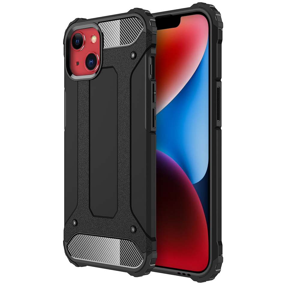 Military Defender Shockproof Case for Apple iPhone 14 (Black)