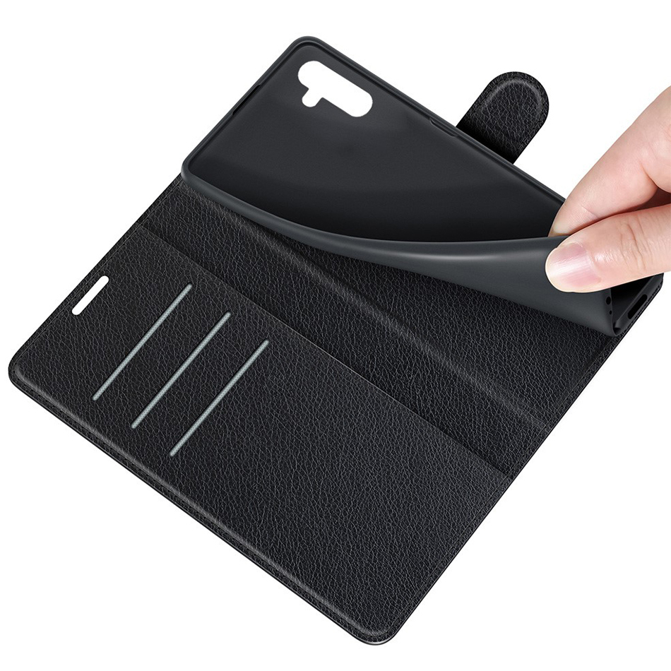 Leather Wallet Case for Samsung Galaxy A13 5G / A04s (Black)