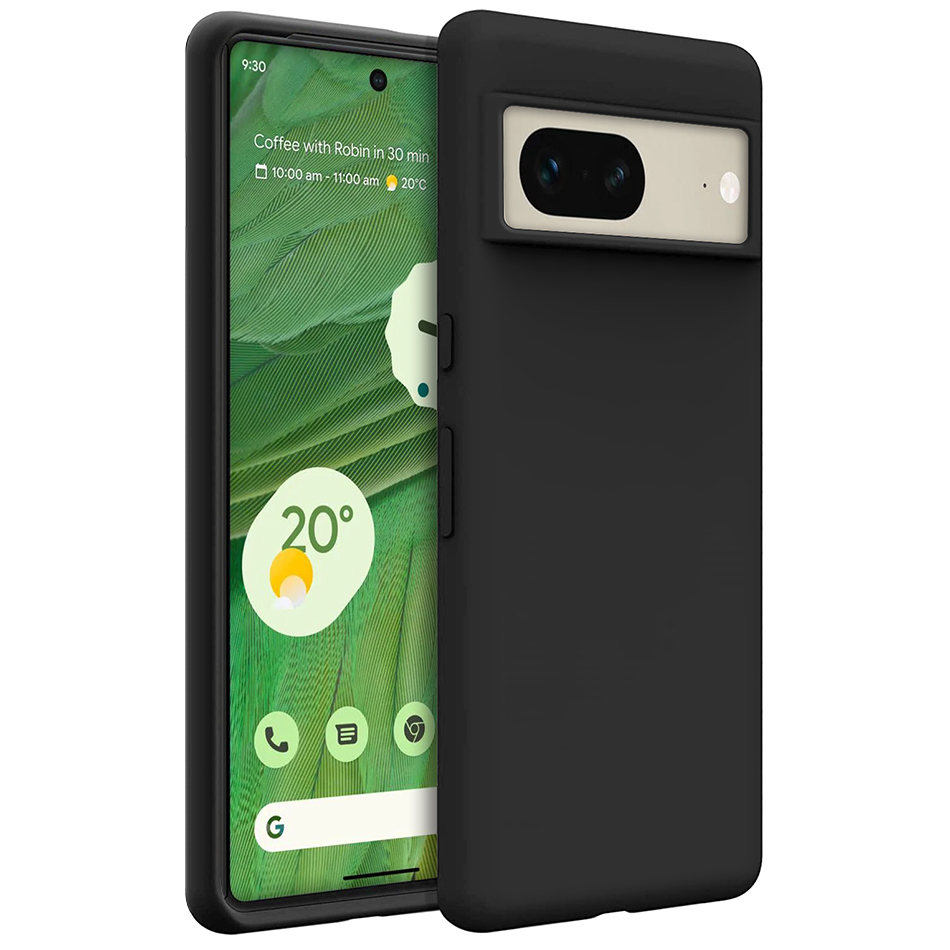 Flexi Stealth Silicone Case for Google Pixel 7 (Black)