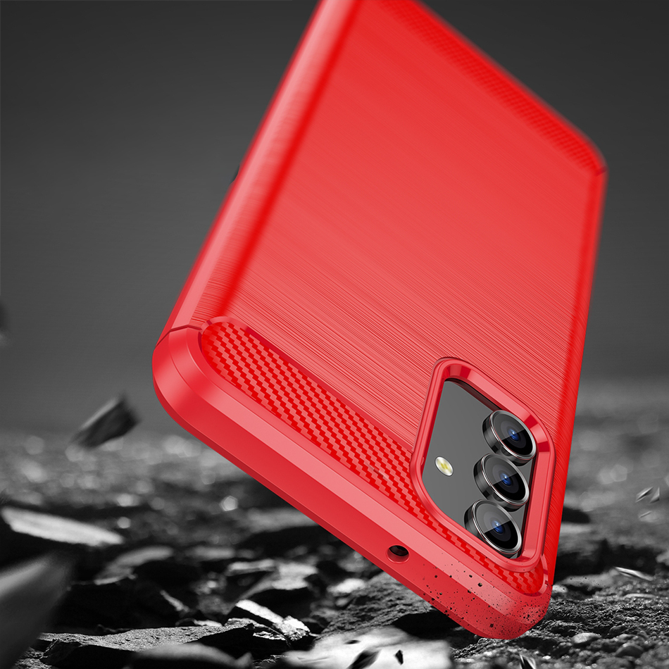 Flexi Carbon Fibre Case for Samsung Galaxy A13 4G / 5G (Red)