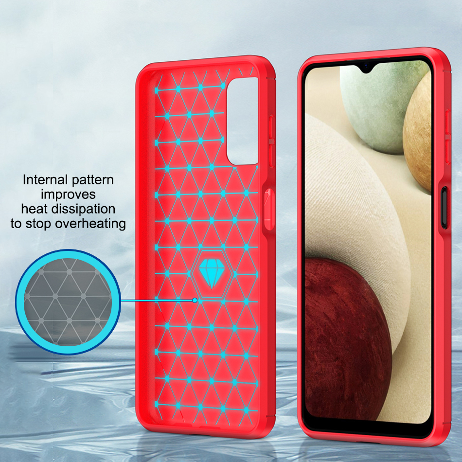Flexi Carbon Fibre Case for Samsung Galaxy A13 4G / 5G (Red)
