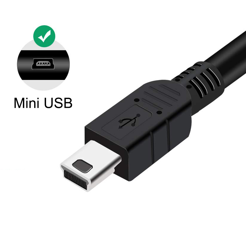 Long Mini-USB to USB 2.0 Data Charging Cable (1.5m)