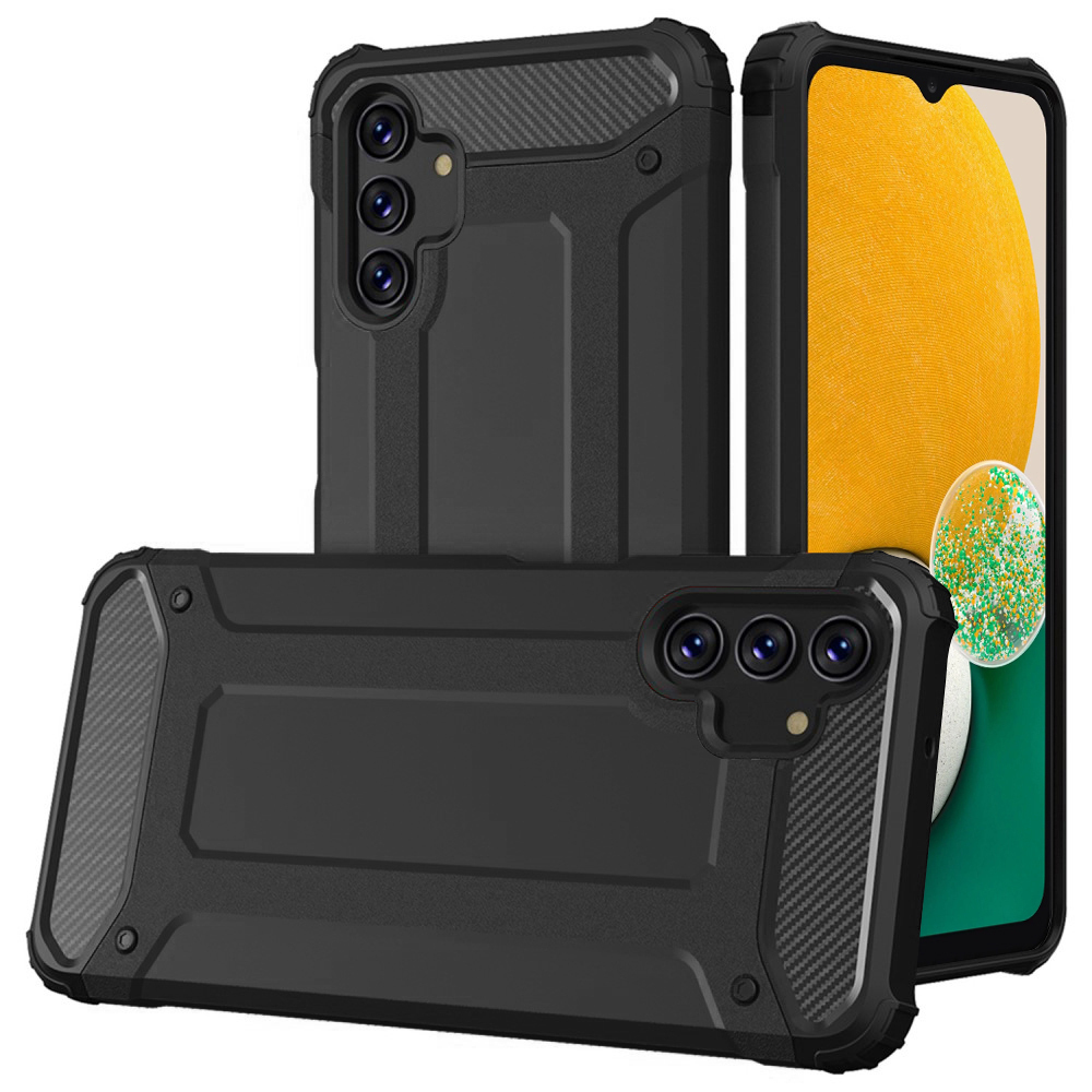 Military Defender Shockproof Case for Galaxy A13 4G / 5G (Black)