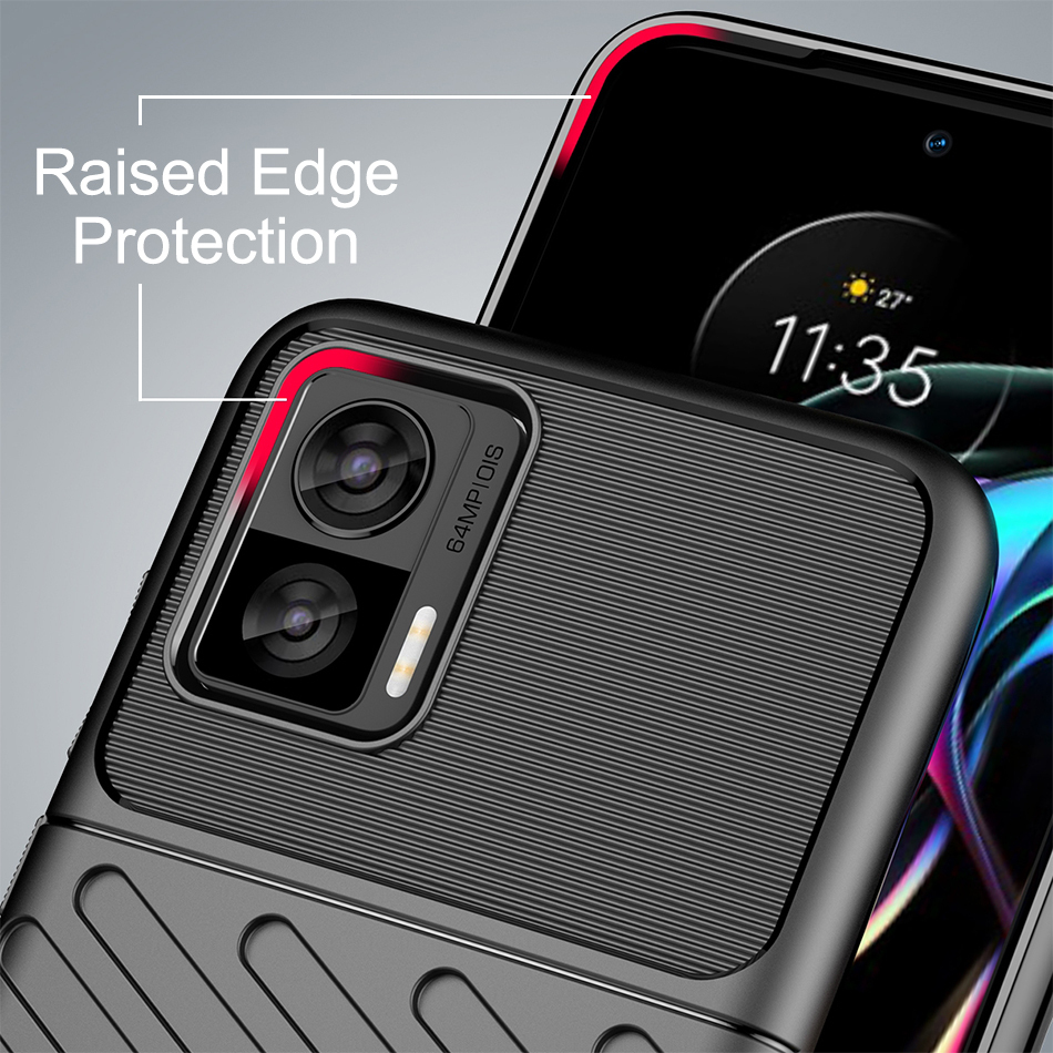 Flexi Thunder Shockproof Case for Motorola Edge 30 Neo (Black)