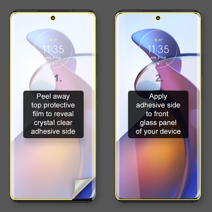 Hydrogel Curved TPU Screen Protector for Motorola Edge 30 Fusion