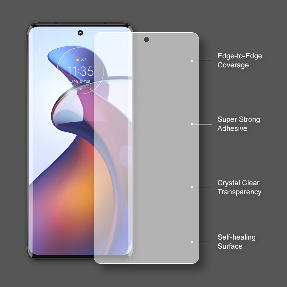 Hydrogel Curved TPU Screen Protector for Motorola Edge 30 Fusion