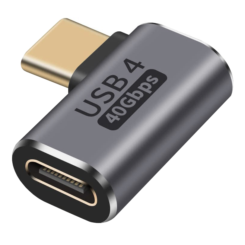 Left / Right 100W USB4 Type-C Charging Adapter Data Extender