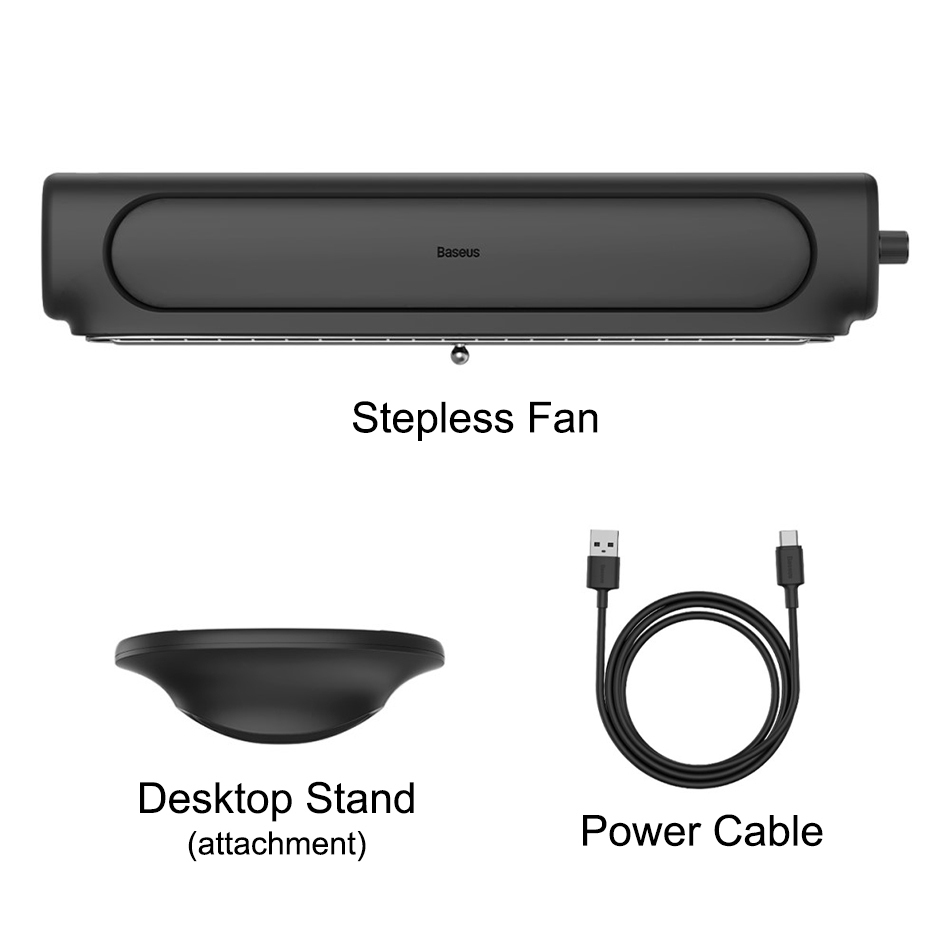 Baseus Refreshing Computer Monitor Clip-On Fan / Adjustable Speed
