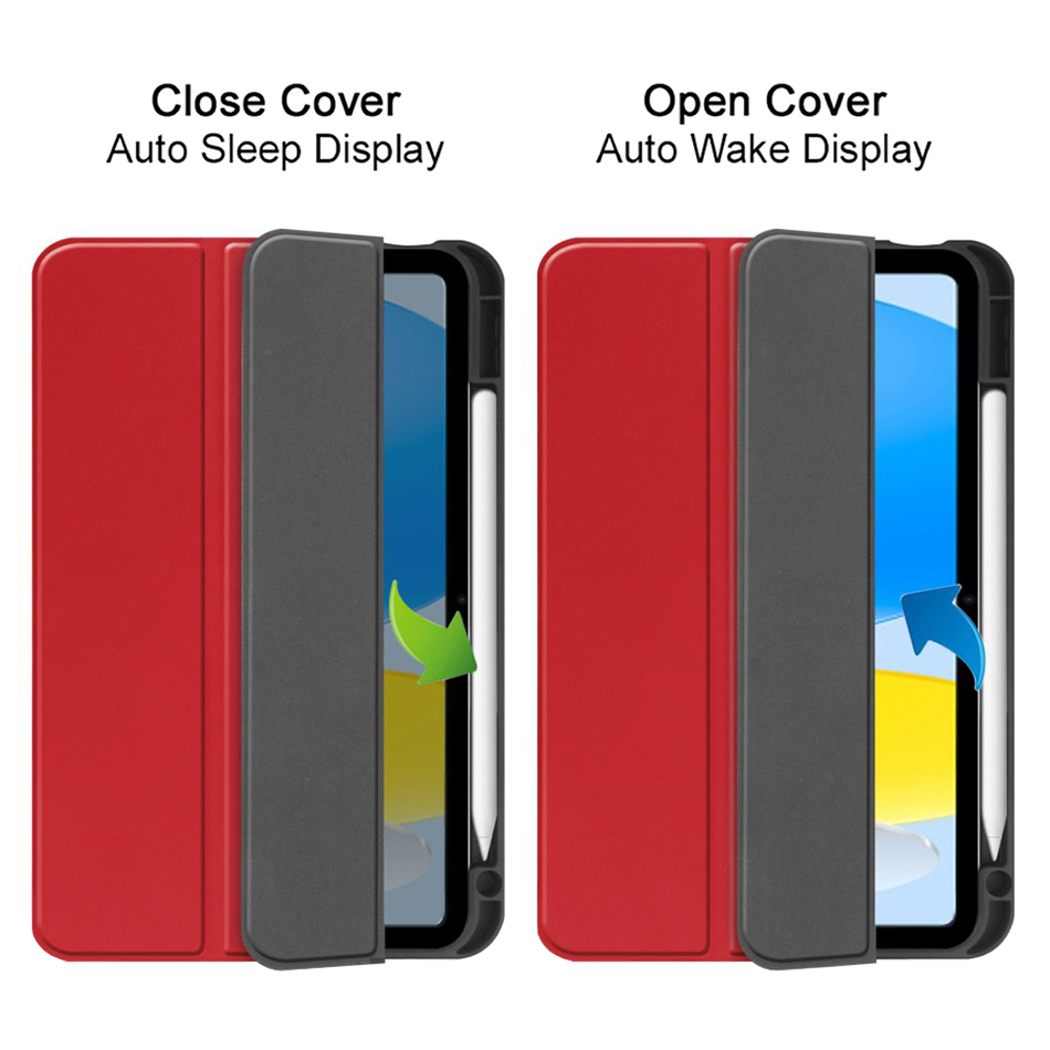 Trifold Smart Case for Apple iPad (A16) 11-inch (2025) (Red)
