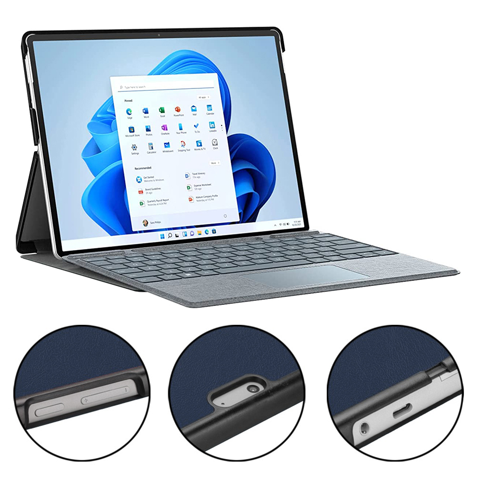 Smart Case Stand for Microsoft Surface Pro 11 / 10 / 9 (Blue)
