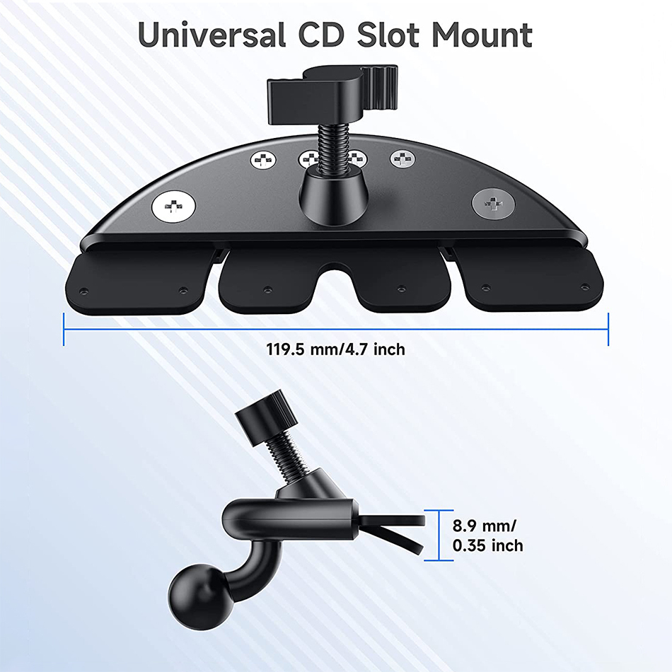 CD Slot Rotation Tablet Car Mount Holder for iPad / Galaxy Tab