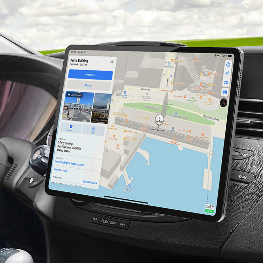 CD Slot Rotation Tablet Car Mount Holder for iPad / Galaxy Tab