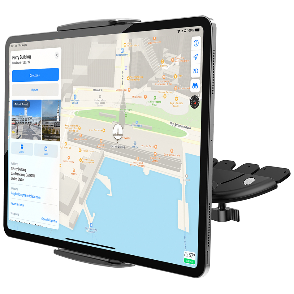 CD Slot Rotation Tablet Car Mount Holder for iPad / Galaxy Tab