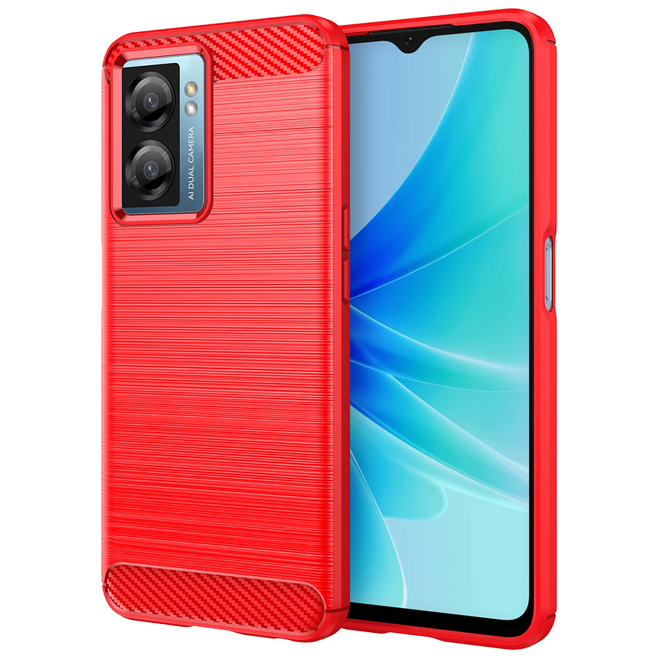 Flexi Carbon Fibre Case for Oppo A57 4G (Red)