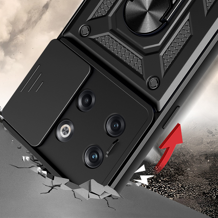 Heavy Duty Shockproof Case Slide Camera Cover for OnePlus 10T