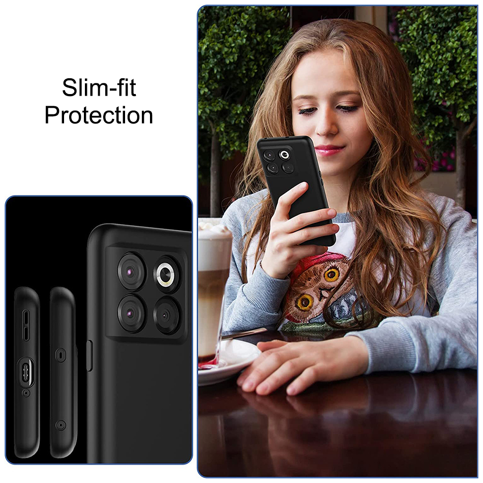 Flexi Stealth Silicone Case for OnePlus 10T (Black)
