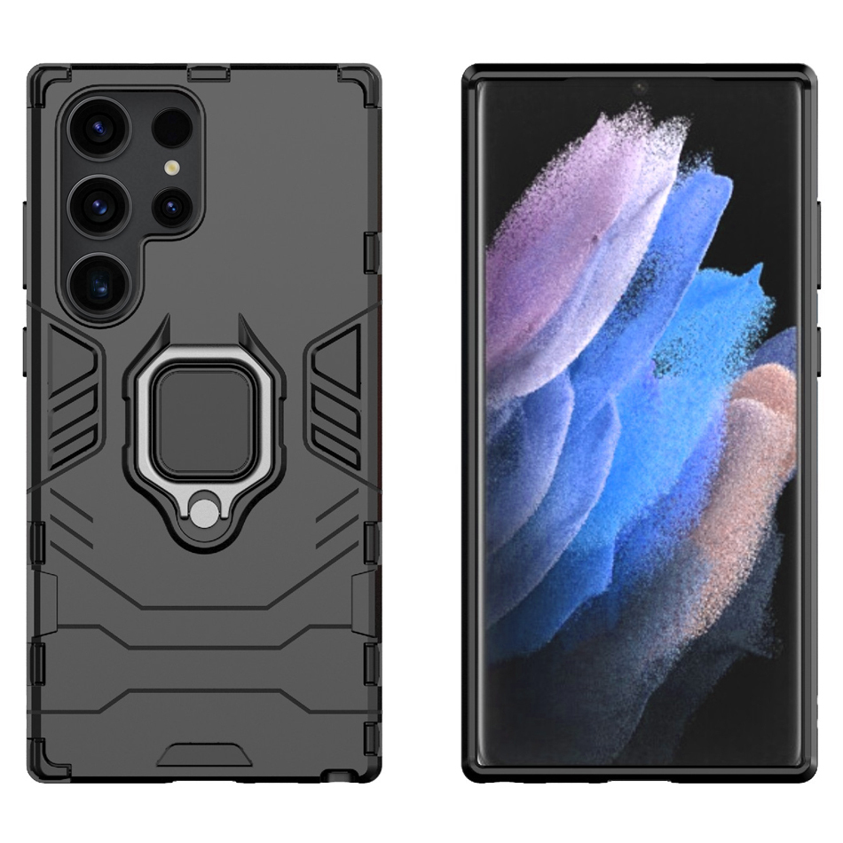 Slim Armour Shockproof Case for Samsung Galaxy S23 Ultra (Black)