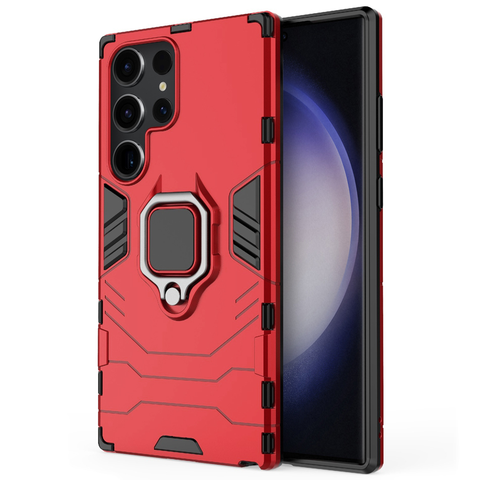 Slim Armour Shockproof Case for Samsung Galaxy S23 Ultra (Red)